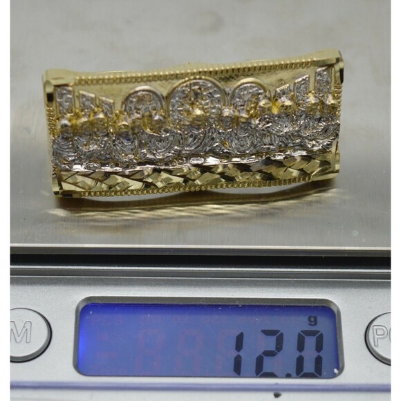 BH Jewelry | Jewelry | K Solid Yellow Gold Mens Last Supper Two Finger ...